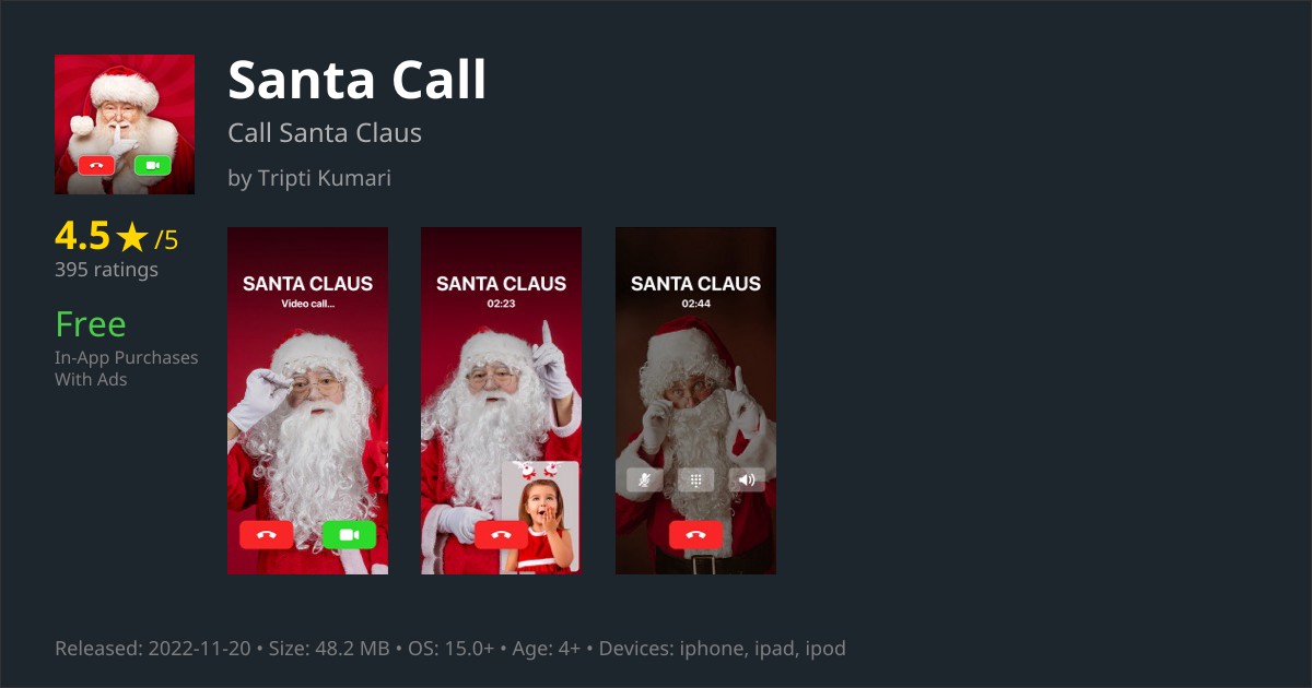 Santa Call - Live Santa Video & Audio Calls