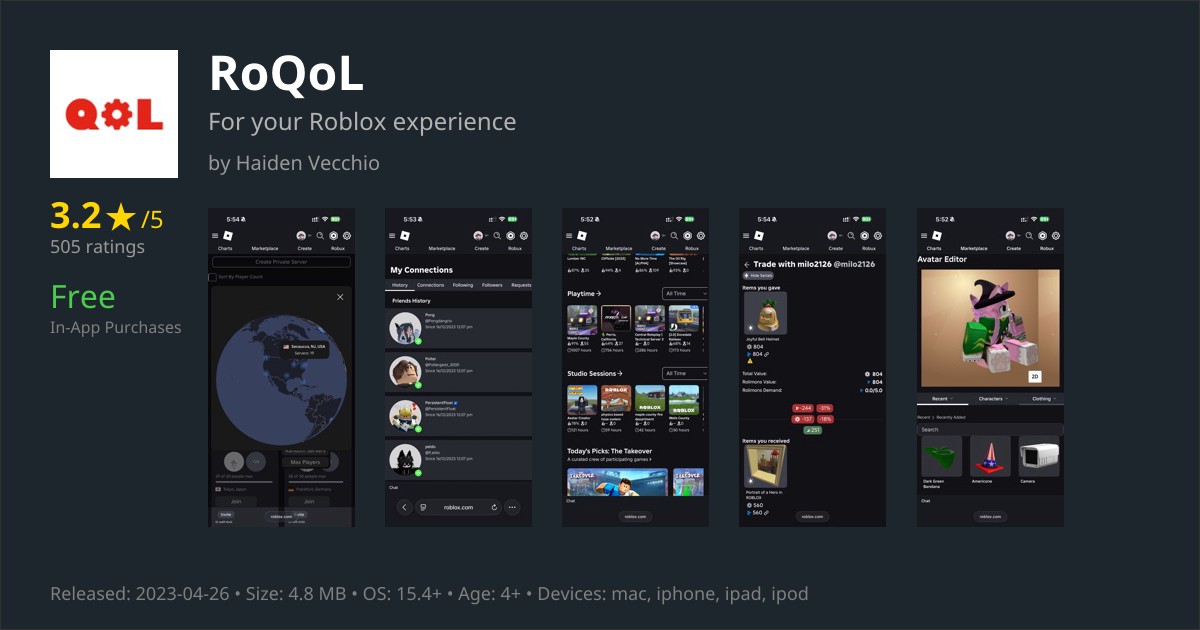 RoQoL app for Mac - Download