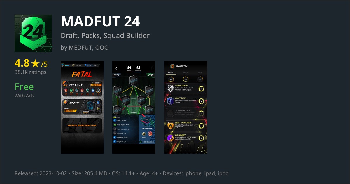 MADFUT 24 Game Reviews – Features, Alternatives & User Ratings