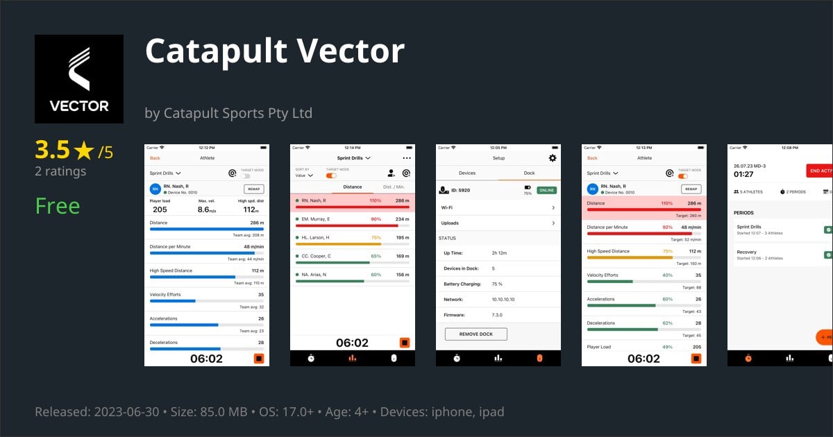 Catapult Vector app for iPhone — Download