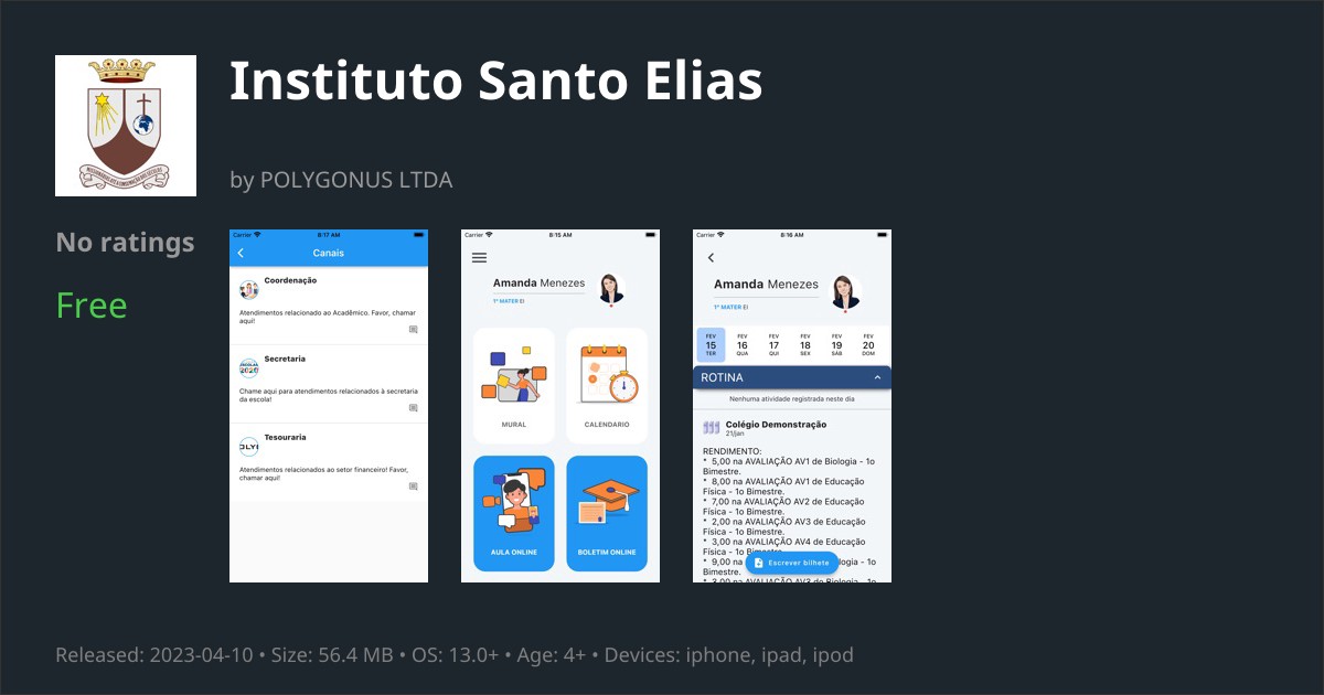 Instituto Santo Elias App Reviews – Features, Alternatives & User Ratings
