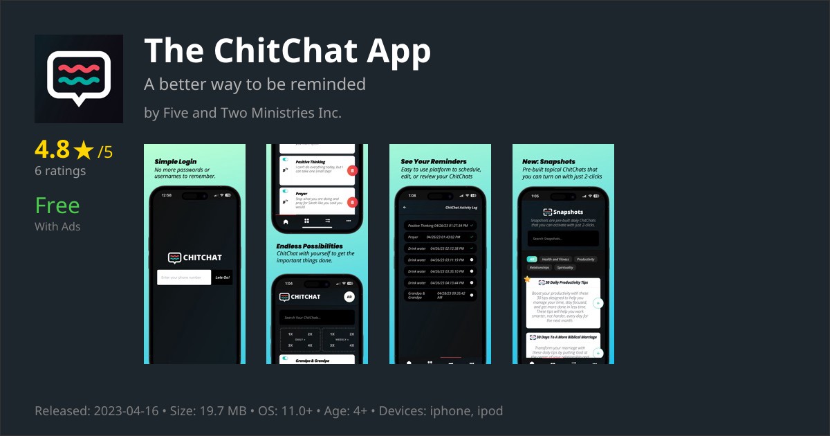 The ChitChat App App Reviews – Features, Alternatives & User Ratings