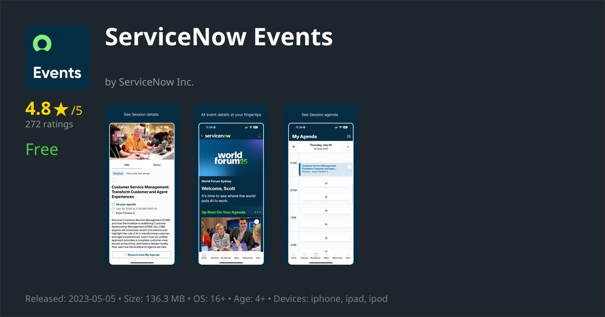 ServiceNow Events App Reviews – Features, Alternatives & User Ratings