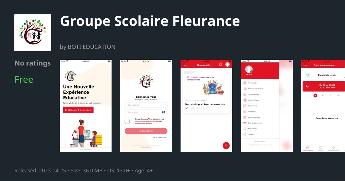 Groupe Scolaire Fleurance app