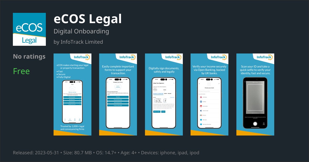 eCOS Legal - Client Onboarding & ID Verification