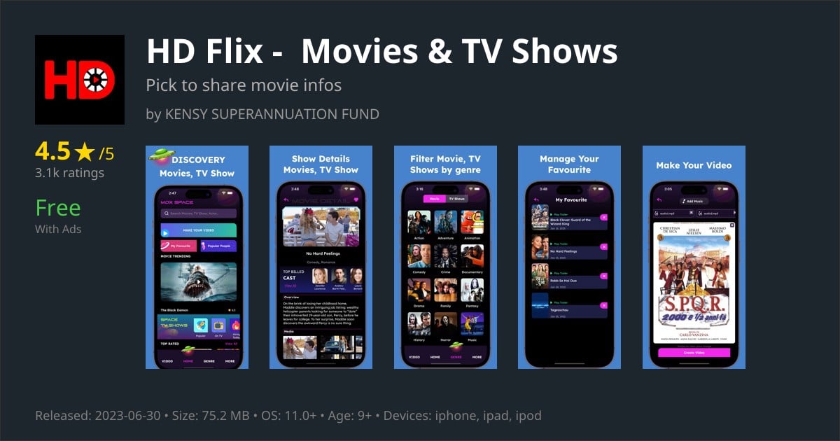 HD Flix app