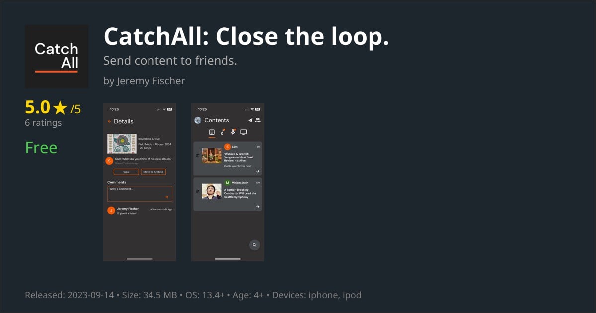 CatchAll app