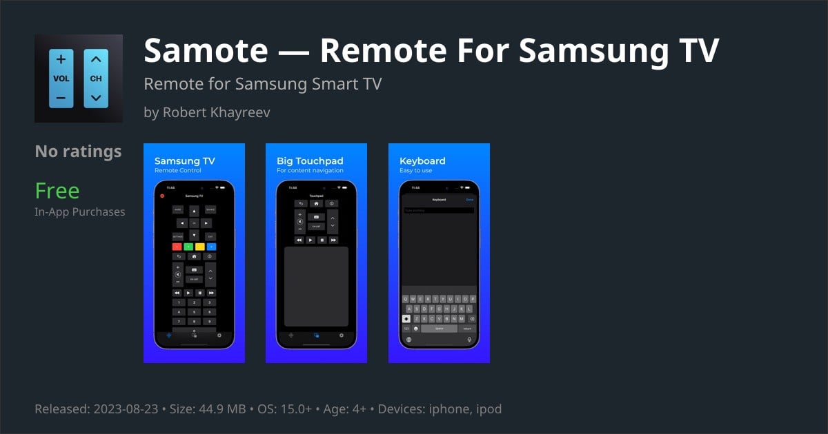 Samote App for iPhone - Download
