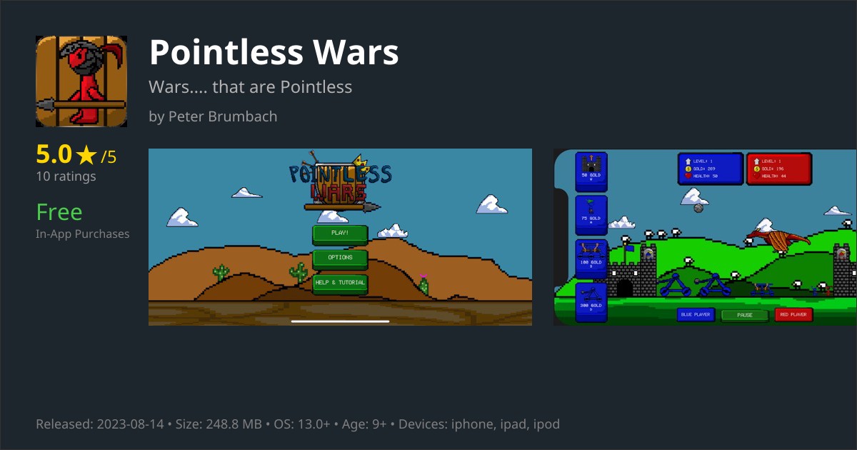 Pointless Wars Game Reviews – Features, Pricing & User Ratings