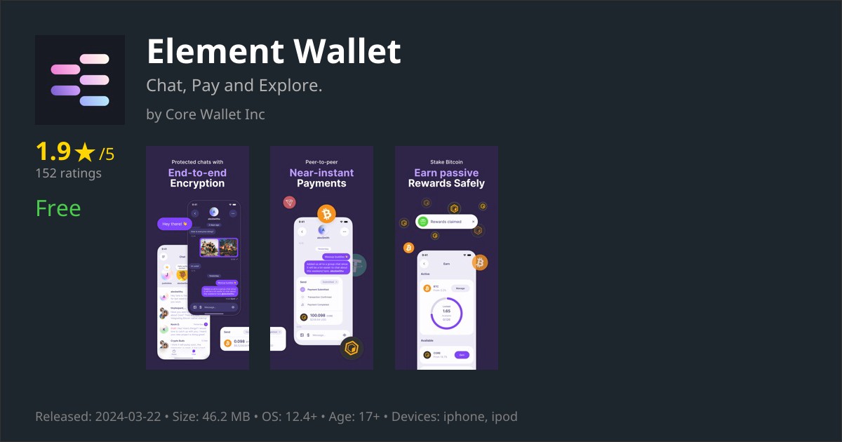 Element Wallet App Reviews – Features, Alternatives & User Ratings