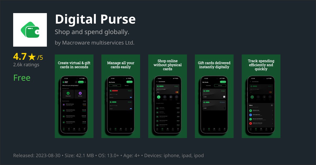 Digital Purse app for iPhone — Download