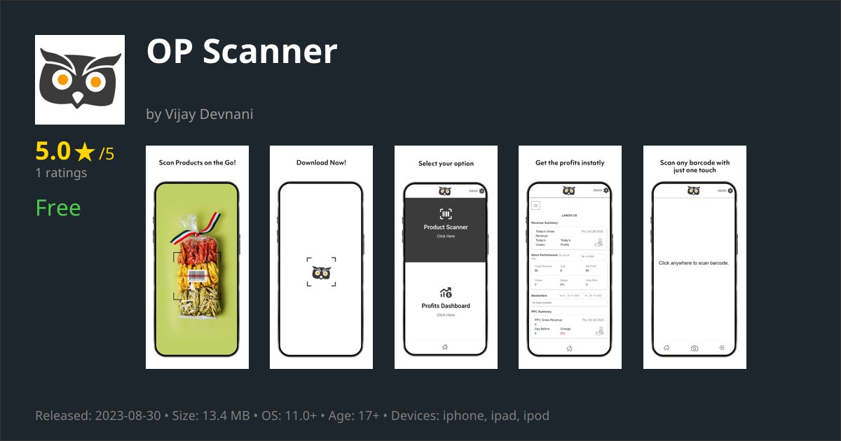 OP Scanner App for iPhone - Download