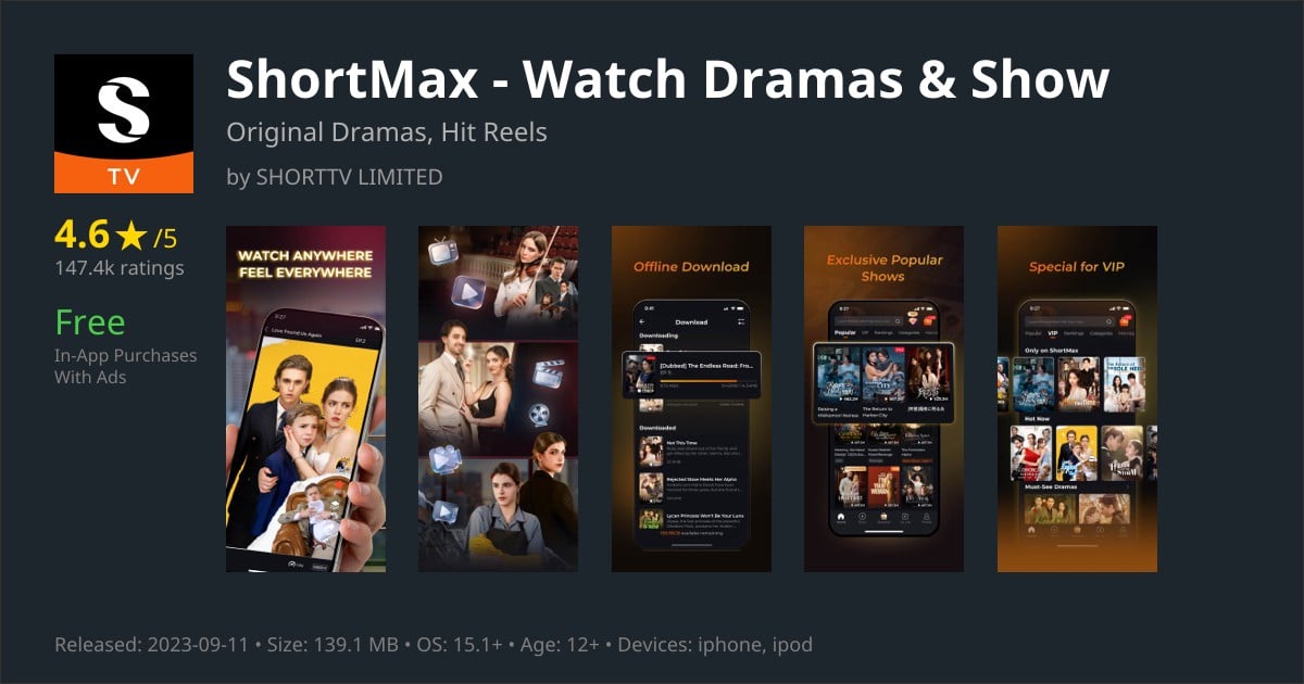ShortMax - Short Dramas, Movies & Reels