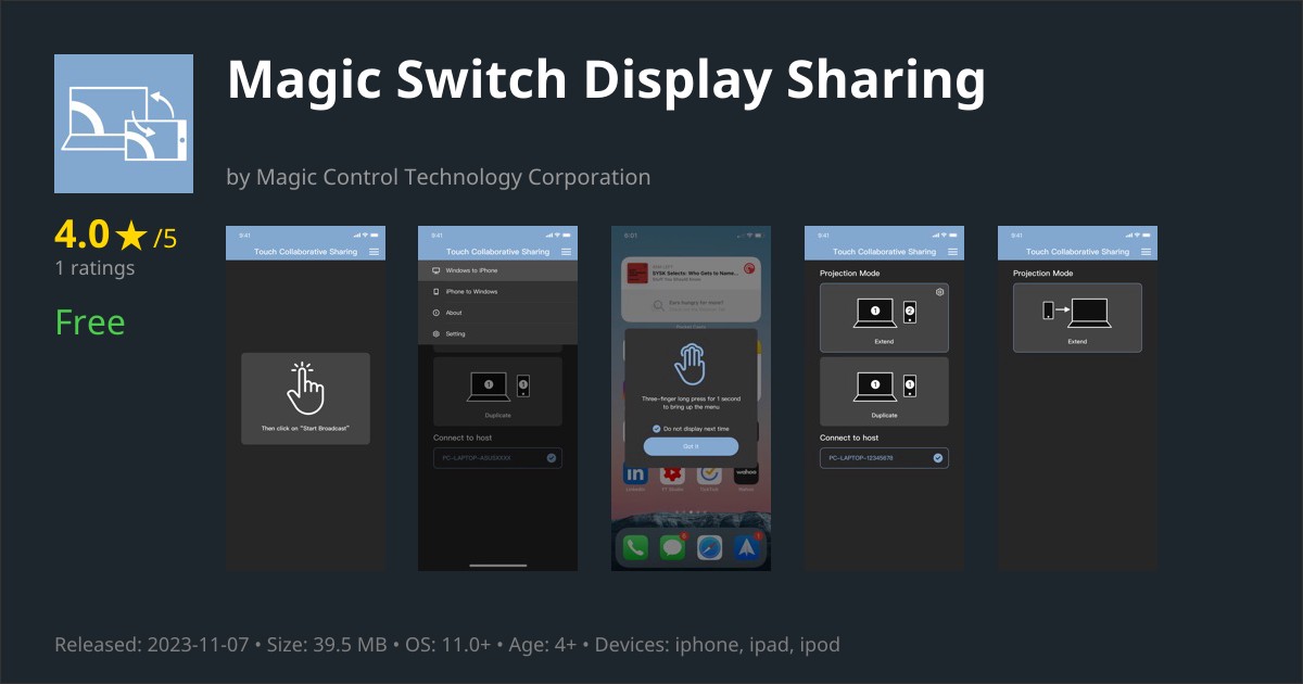 Magic Switch Display Sharing App Reviews – Features, Alternatives ...