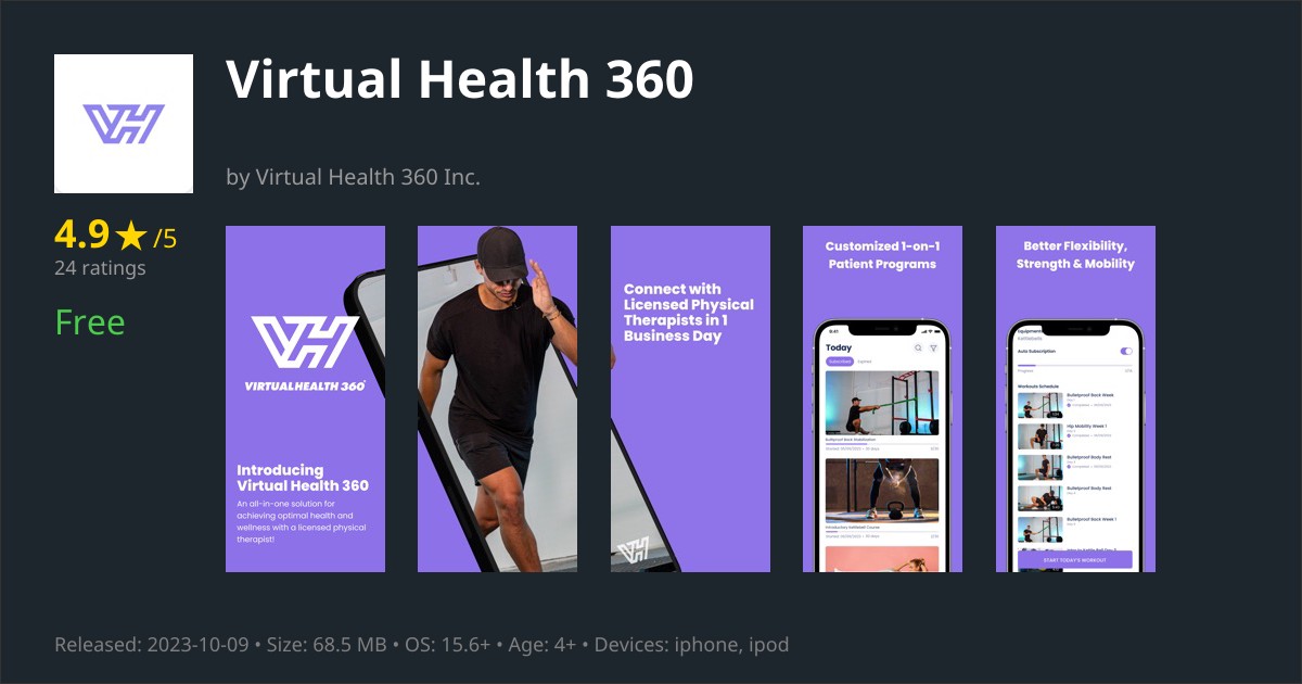 Virtual Health 360 App Reviews – Features, Alternatives & User Ratings