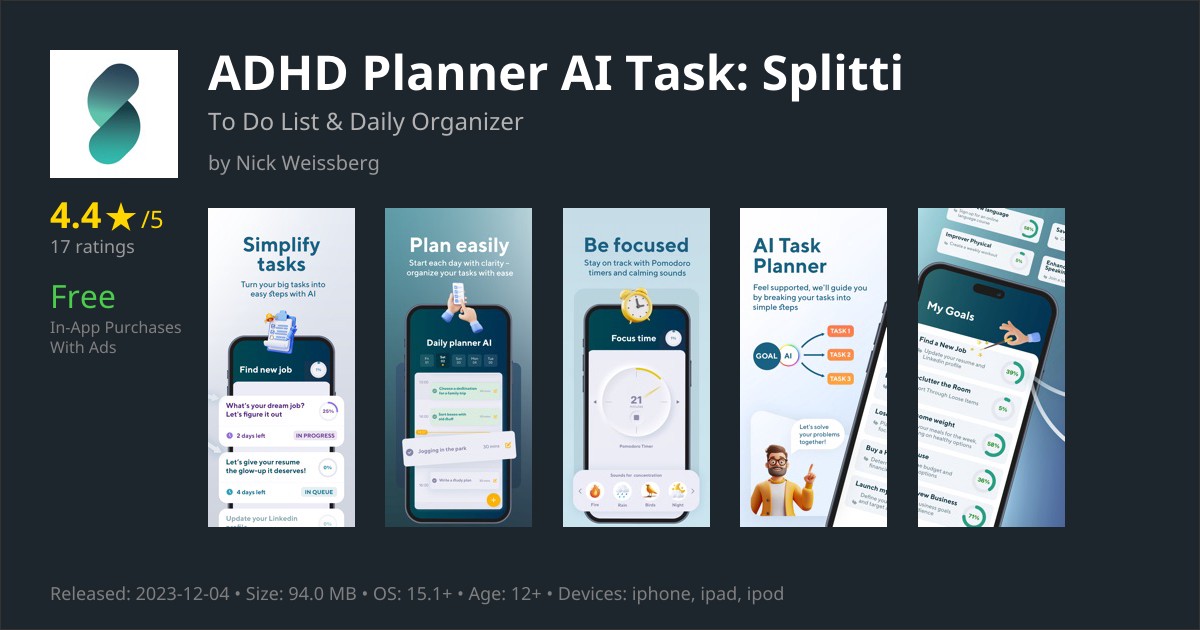 ADHD Planner AI Task App Reviews – Features, Pricing & User Ratings
