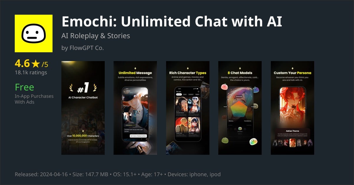 Emochi - AI Chat, Roleplay & Anime Stories