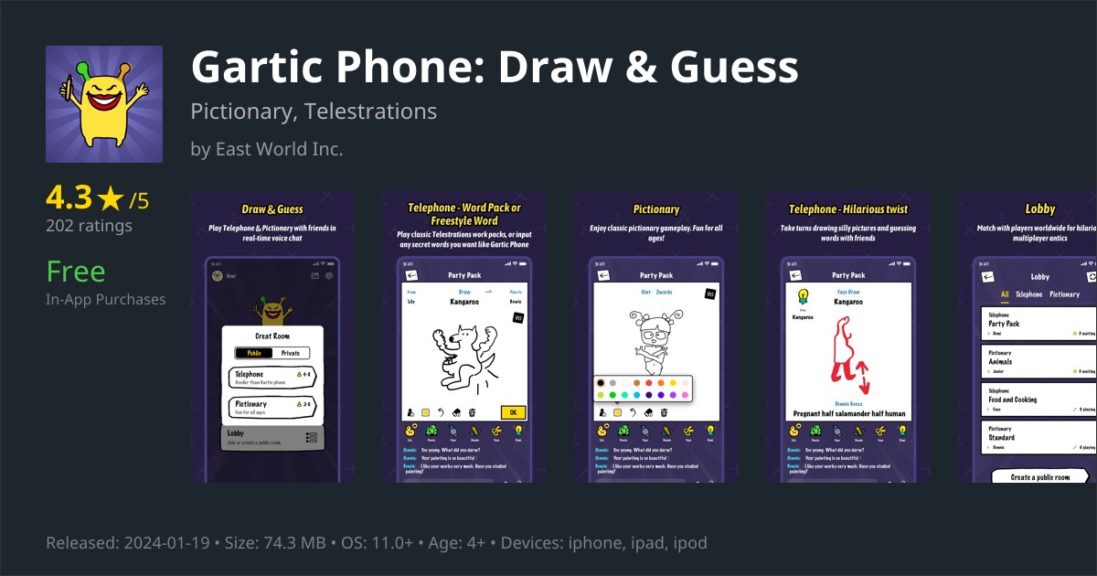Gartic Phone Game Reviews – Features, Pricing & User Ratings