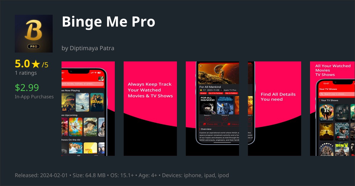 Binge Me App Reviews – Features, Pricing & User Ratings