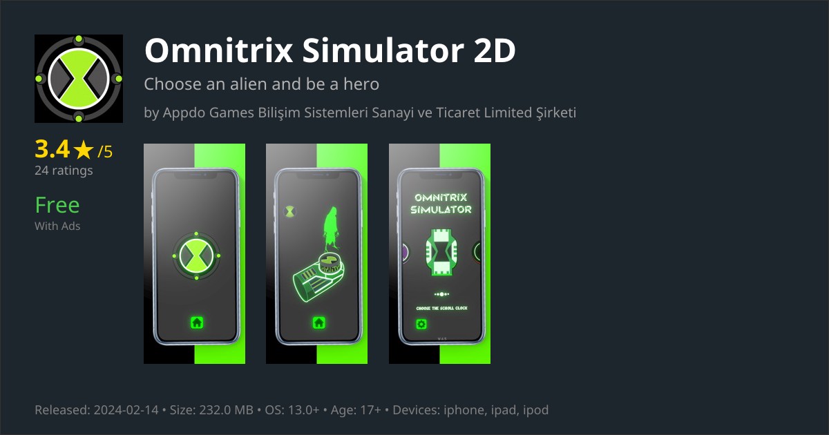 Omnitrix Simulator 2D Game Reviews – Features, Alternatives & User Ratings