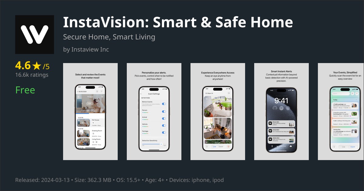 InstaVision - Smart Home Security Camera