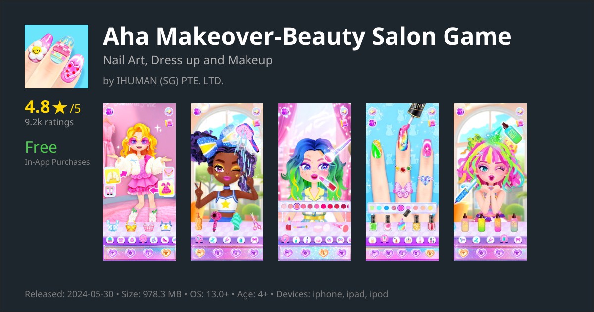 Aha Makeover app for iPhone — Download