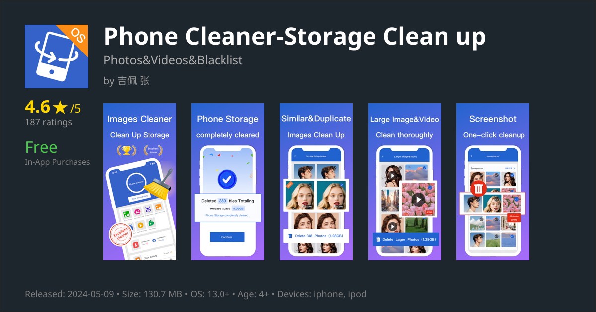 Phone Cleaner - Storage Clean Up, Photo & Video