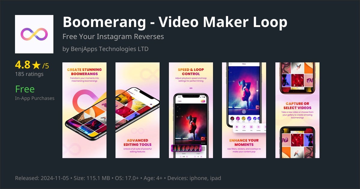 Boomerang app