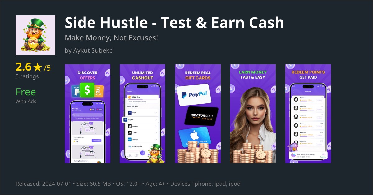 Side Hustle App Reviews – Features, Alternatives & User Ratings