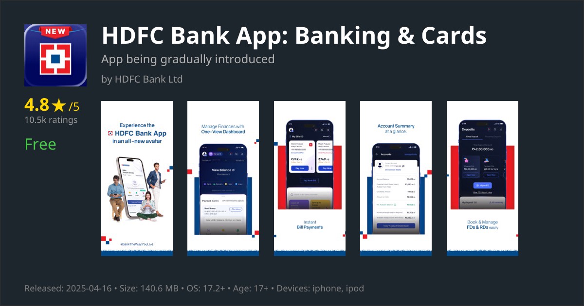 HDFC Bank App app for iPhone — Download