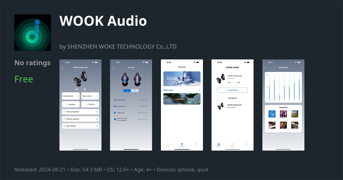 WOOK Audio App for iPhone - Download