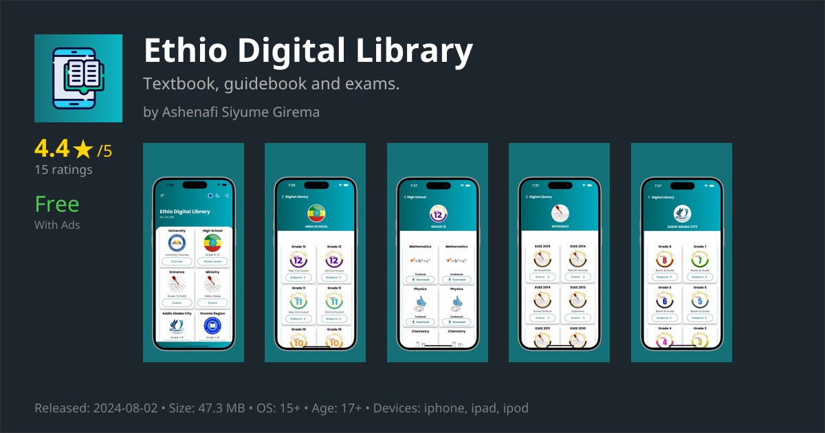Ethio Digital Library App Reviews – Features, Alternatives & User Ratings