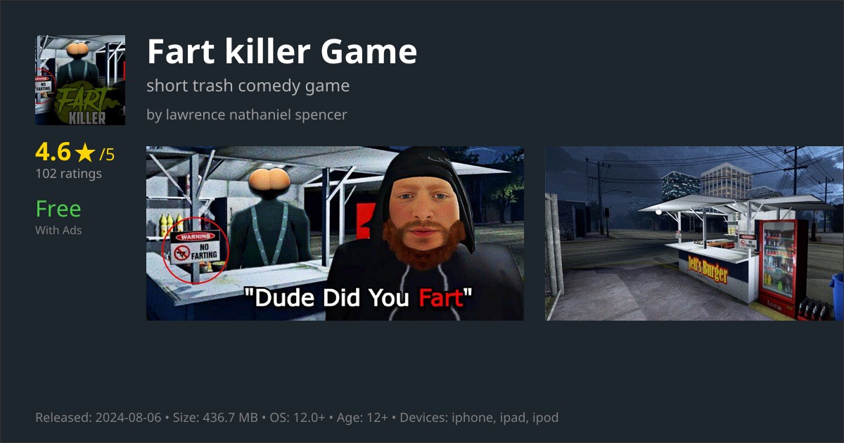 Fart killer Game Game Reviews – Features, Alternatives & User Ratings