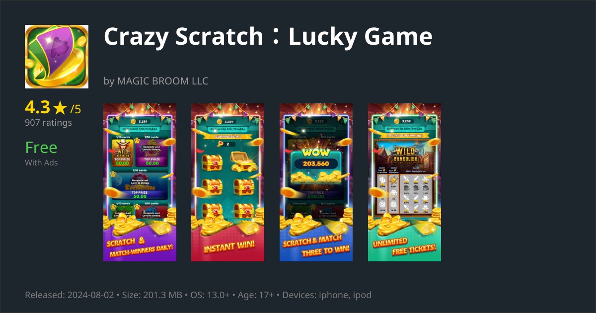 Crazy Scratch：Lucky Game Game Reviews – Features, Alternatives & User ...