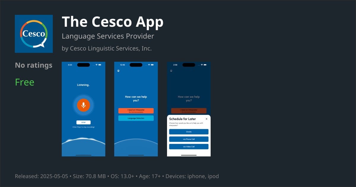 The Cesco App App Reviews – Features, Alternatives & User Ratings