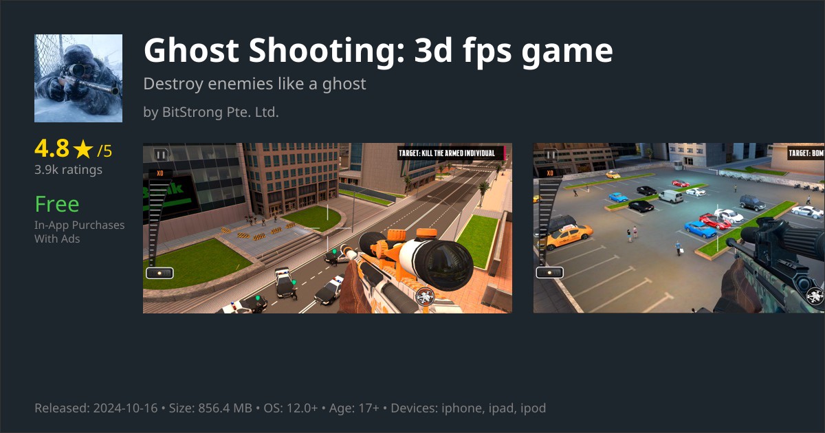 Ghost Shooting Game Reviews – Features, Pricing & User Ratings