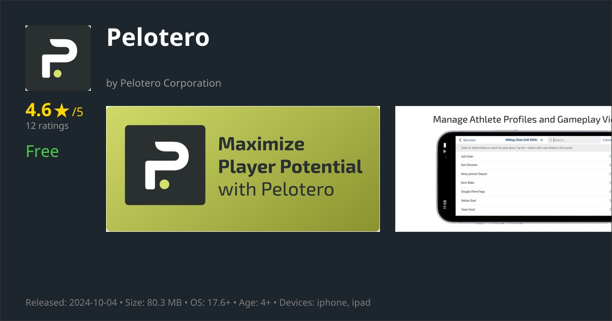 Pelotero - Player Development & Training App