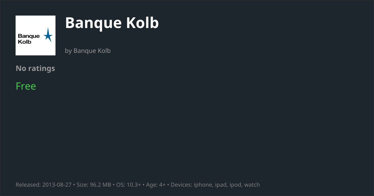 Banque Kolb App Reviews – Features, Alternatives & User Ratings