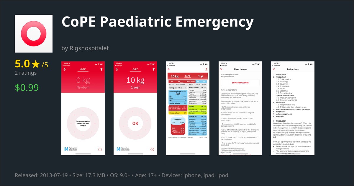CoPE Paediatric Emergency App Reviews – Features, Alternatives & User ...