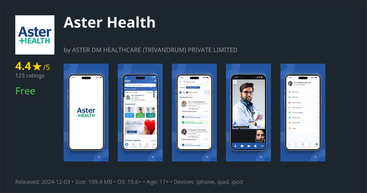 Aster Health App Reviews – Features, Alternatives & User Ratings