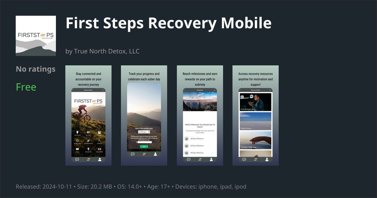 First Steps Recovery Mobile App Reviews – Features, Alternatives & User ...