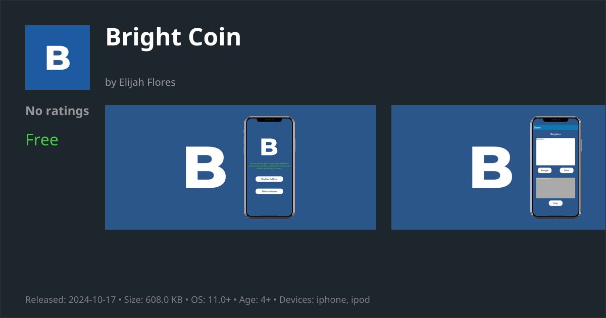 Bright Coin App for iPhone - Download