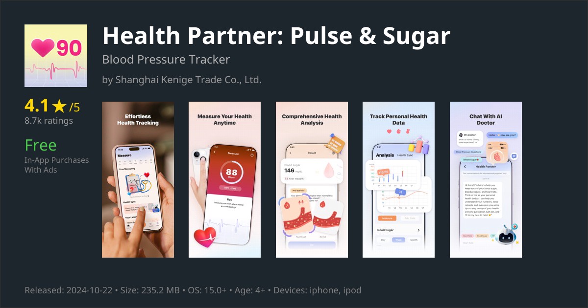 Health Partner app for iPhone — Download