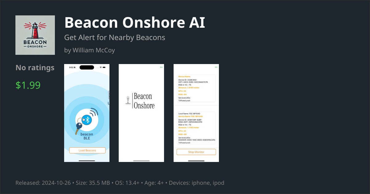 Beacon Onshore AI App for iPhone - Download