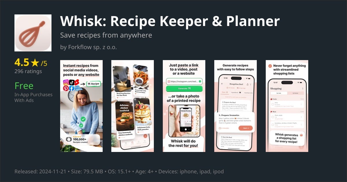Whisk app for iPhone — Download