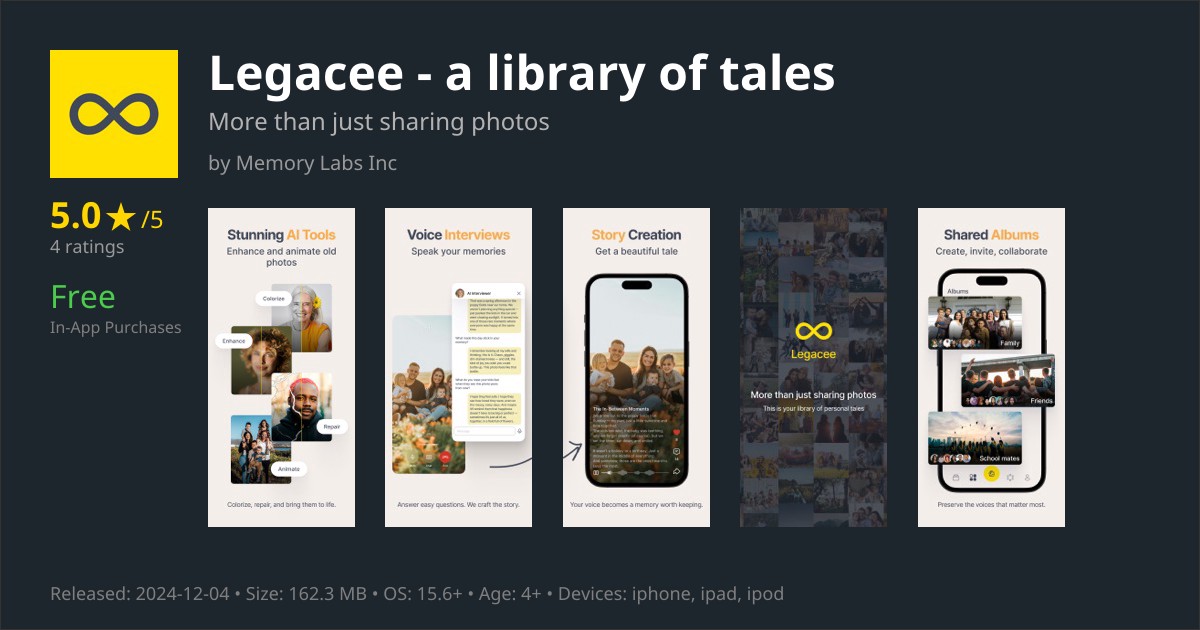 Legacee App Reviews – Features, Pricing & User Ratings