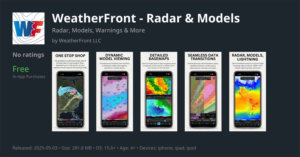 WeatherFront app for iPhone — Download