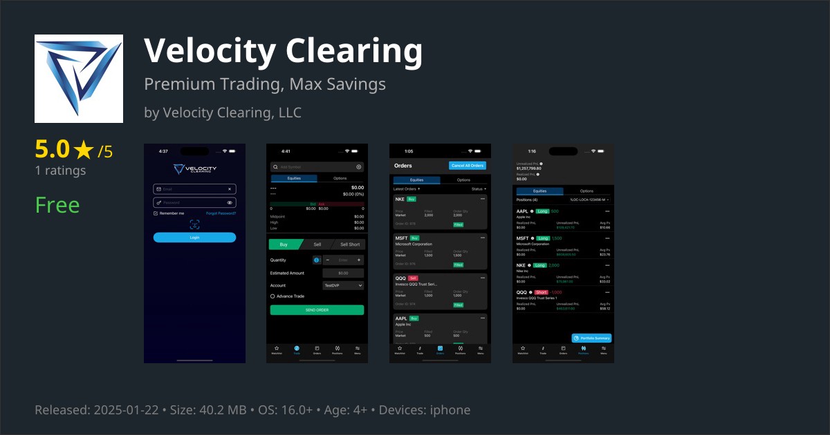 Velocity Clearing App Reviews – Features, Alternatives & User Ratings