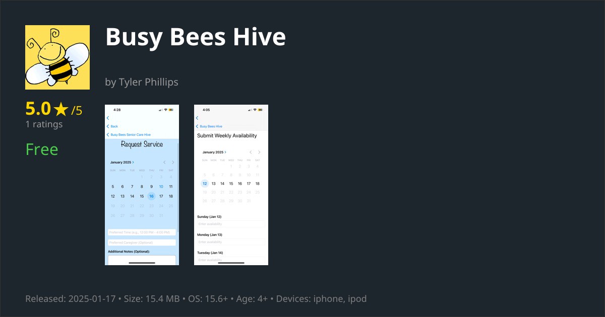 Busy Bees Hive App for iPhone - Download