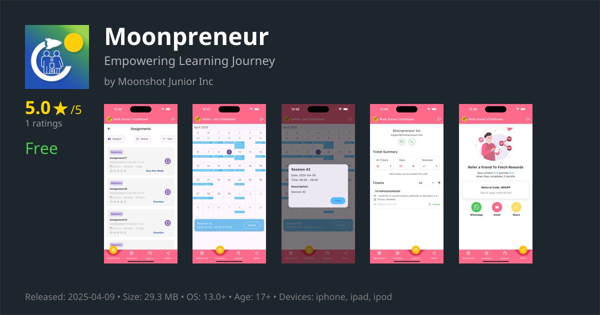 Moonpreneur App Reviews – Features, Alternatives & User Ratings